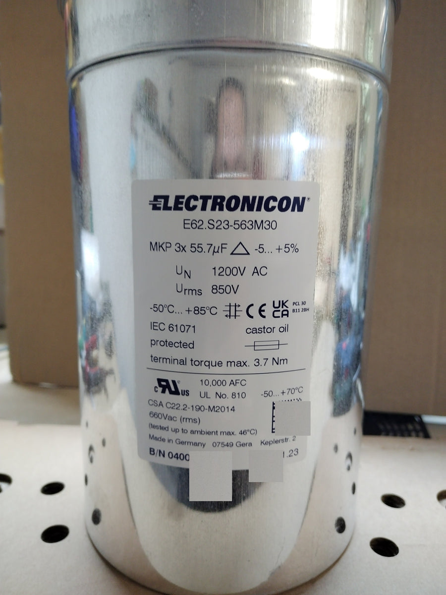 AC CAPACITOR 3x55.7UF, 1200VAC ELECTRONICON E62S23563M30 | Pex Parts