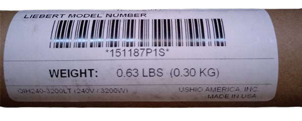 Infrared humidifier linear lamp 3200w, 151187P1S | Pex Parts